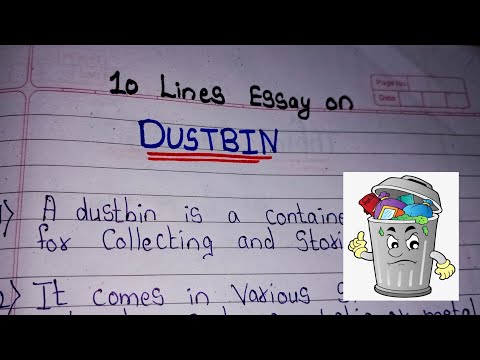 10 Lines on Dustbin | Essay on Dustbin in english | Few Sentences about Dustbin