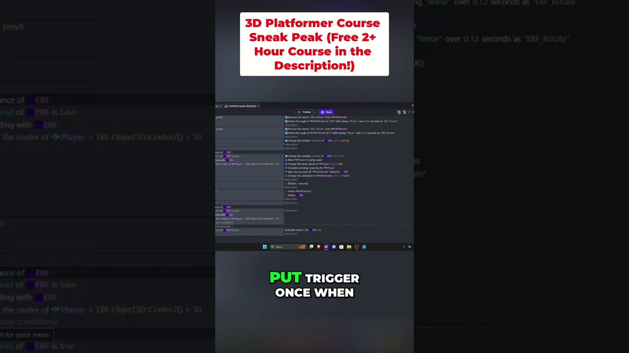 GDevelop: Fix Player Death Bug Instantly! #shorts #tutorial #gamedev #gdevelop #gdevelop5