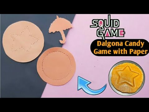 || Playing Squid Game Dalgona Candy/Homemade Dalgona Candy ||
