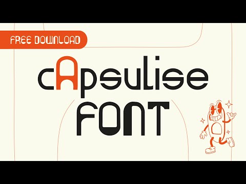 Capsulize Font: Eco-Inspired Typography Inspired by Soda Can Caps