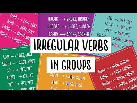 Irregular Verbs in Groups