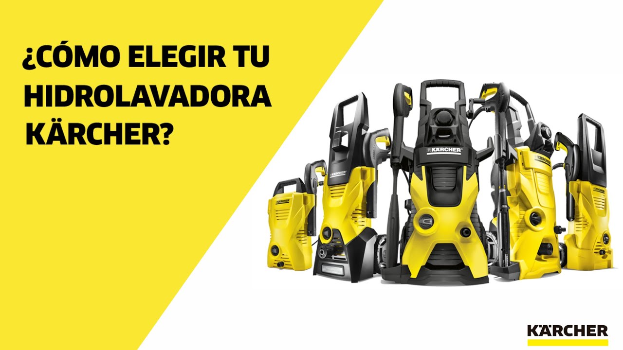 ¿Cómo elegir tu hidrolavadora Kärcher?