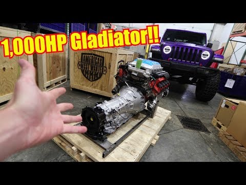YouTuber Building 1,000 HP Hellephant Jeep Gladiator, Will Be a 6x6 ...