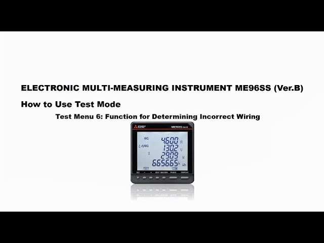 Electronic Multi Measuring Instruments (ME96 Series) | Electrical ...