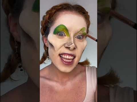 Cruella Deville 101 Dalmatians makeup transformation