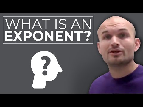 What is the definition of an exponent