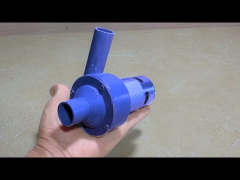 How to make a mini water pump from PVC plastic! Very helpful