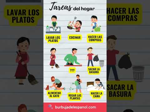 ¡Vamos a aprender el vocabulario de las tareas del hogar! 🧹🏠