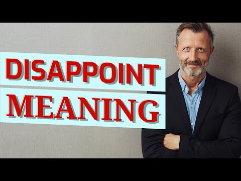 Disappoint | Meaning of disappoint 📖 📖 📖 📖