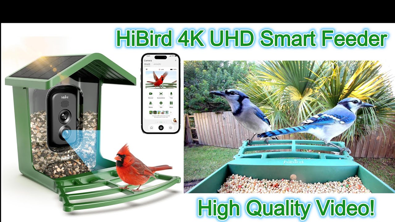 Hibird Pro 4K UHD Solar Powered Smart Bird Feeder with Dual WIFI Review