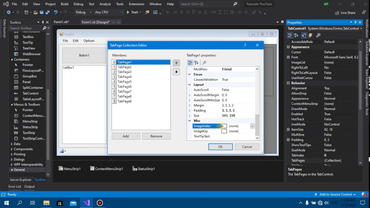 VB .NET Tutorial - Tutorial (SplitContainer, TabControl)