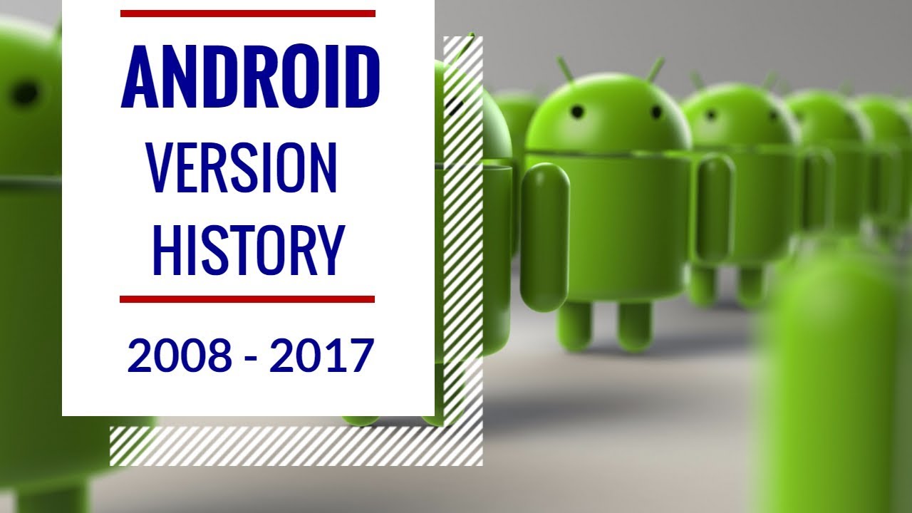 A Short History Of Android Versions (2008 - 2017): Android Versions History (2008 - 2017)| Android