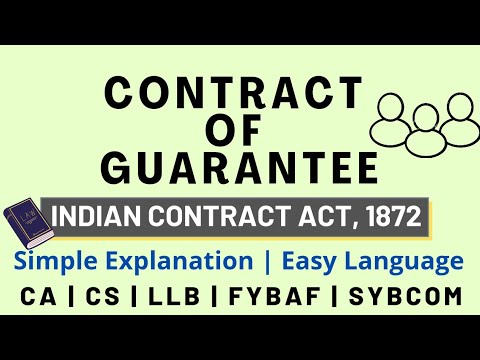 Law of Guarantee | Indian Contract Act | Simple Explanation