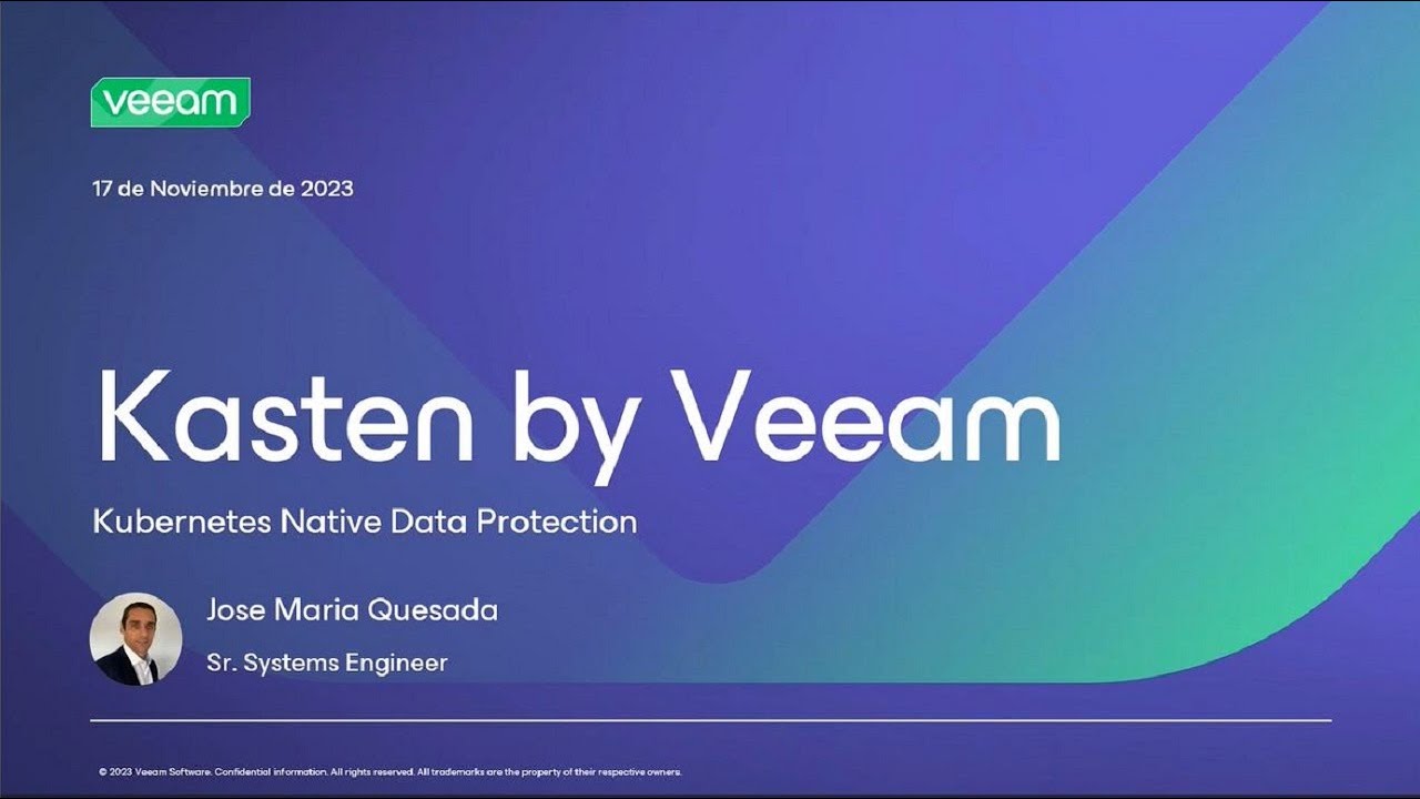 Kasten: Protección de datos nº1 de Kubernetes Kasten: Protección de datos nº1 de Kubernetes