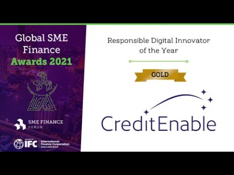 CreditEnable - Global SME Finance Awards 2021 Gold Winner: Responsible Digital Innovator of the Year