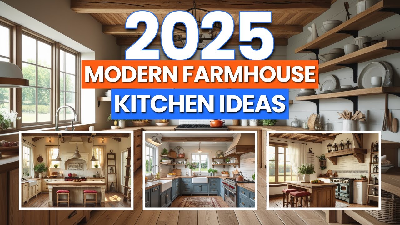 Modern Farmhouse Kitchen Ideas 2025 Rustic & Chic Designs