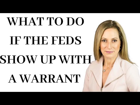 If any federal agent shows up With a Search Warrant, be cooperative and DON'T TALK!!