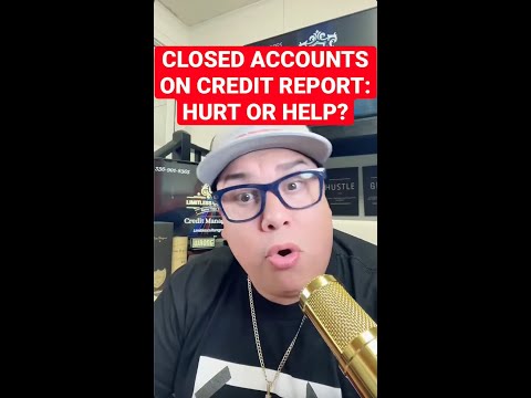 Closed accounts on your credit report #shorts