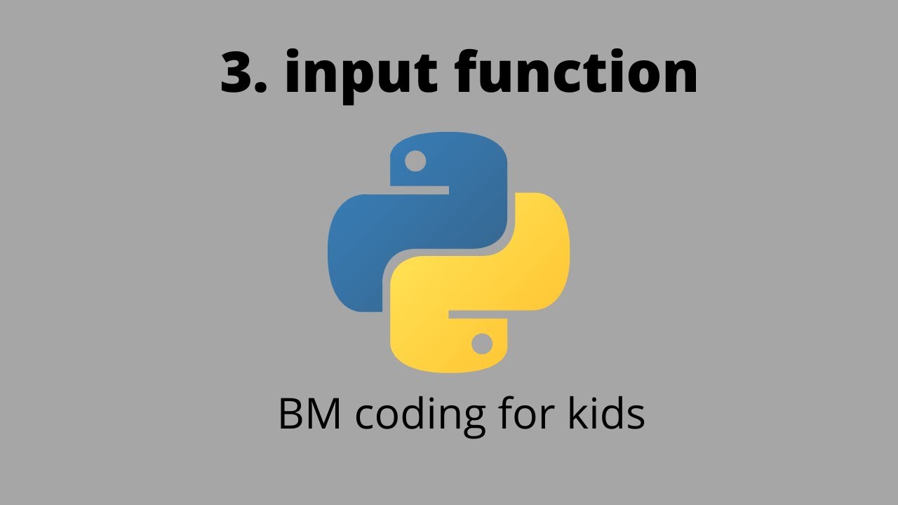 Python input kids tutorial | Tutorial 3 | BM coding for kids