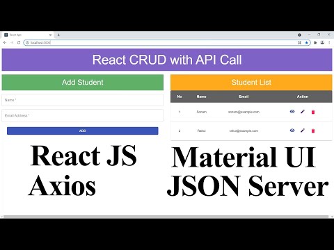 Learn React JS CRUD with API Hindi - Mind Luster