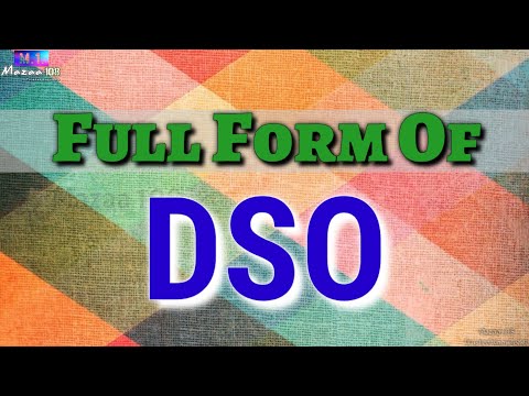Full Form of DSO | DSO full form | DSO means | DSO Stands for | DSO का फुल फॉर्म | What is DSO | #M1