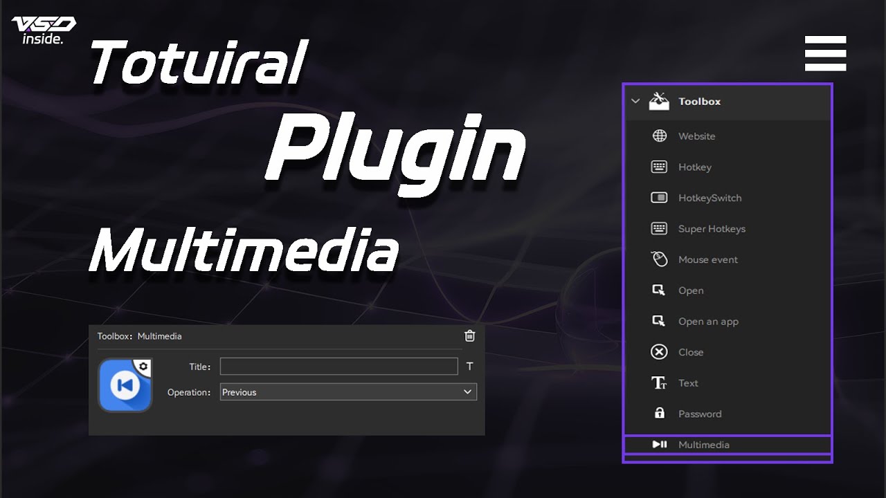 Tutorial - Plugin - Toolbox - Multmedia