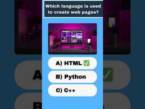 Which language is used to create web pages?