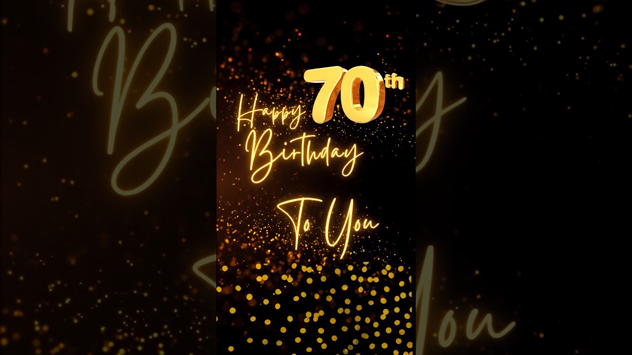Happy 70th Birthday!