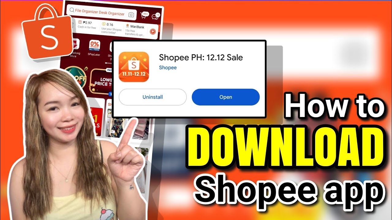 HOW TO DOWNLOAD SHOPEE APP | Riencyll Cabile
