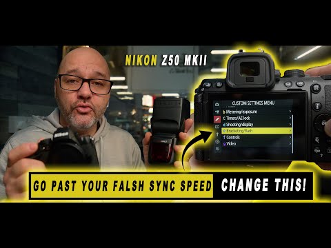 Nikon Z50 II: Go past flash sync speed (1784)