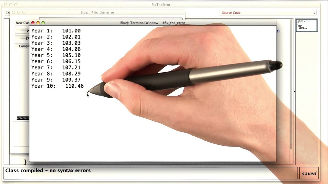 Fix the Error - Intro to Java Programming