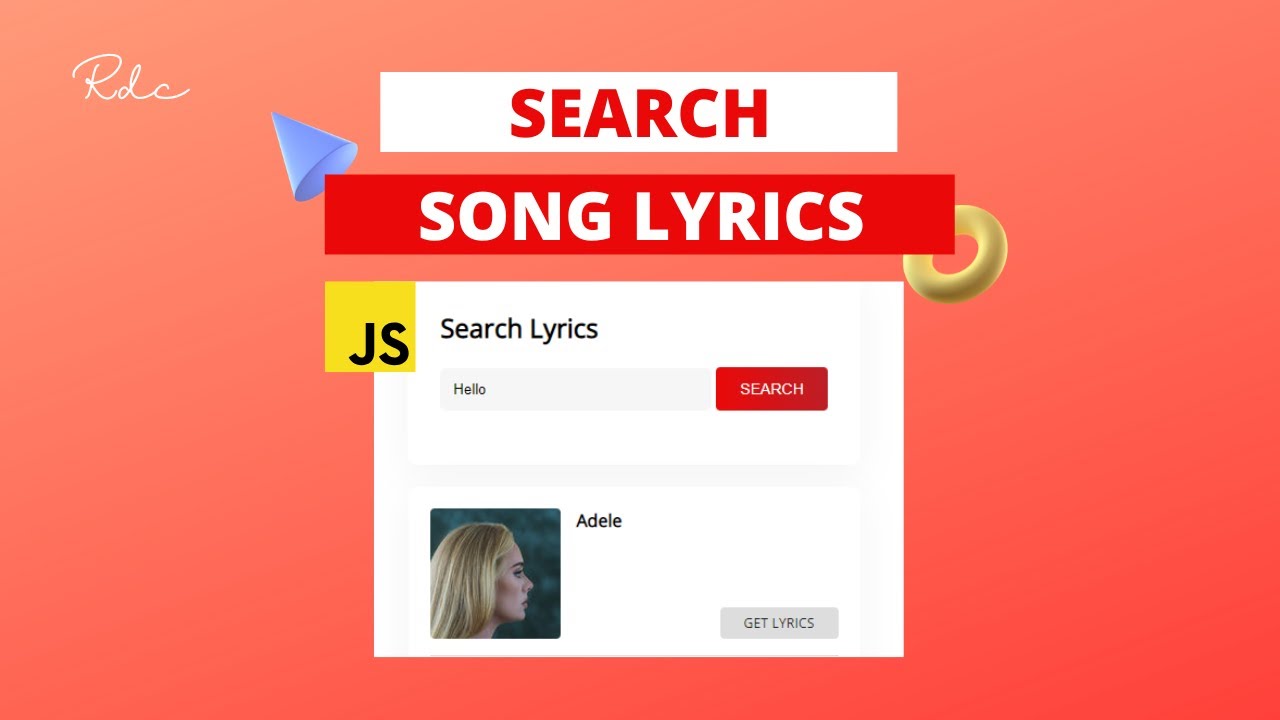 Lyric Search App using API with JavaScript