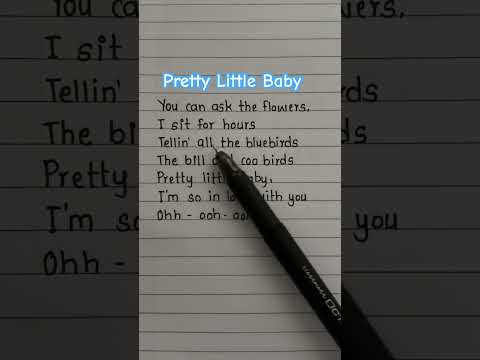 Pretty Little Baby song lyrics #trending #prettylittlebaby #lyrics #song #cute #viralshort #shorts