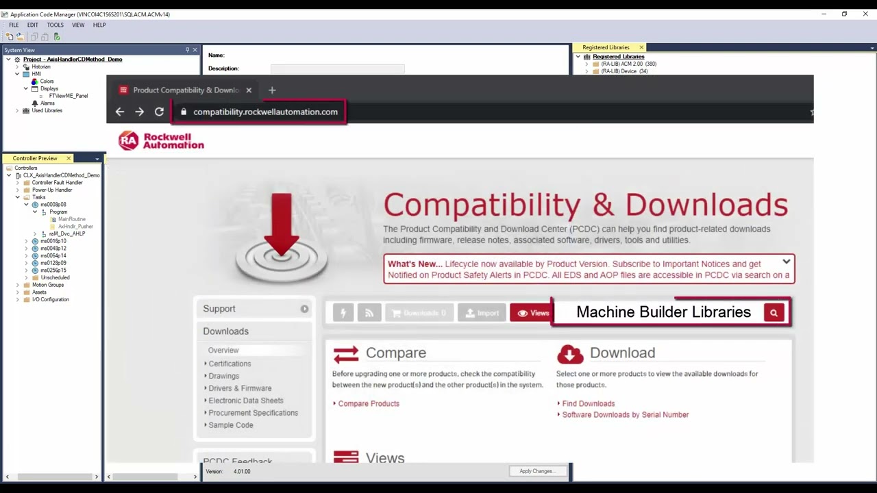 Machine Builder Libraries - Axis Handler Method: Axis Move333