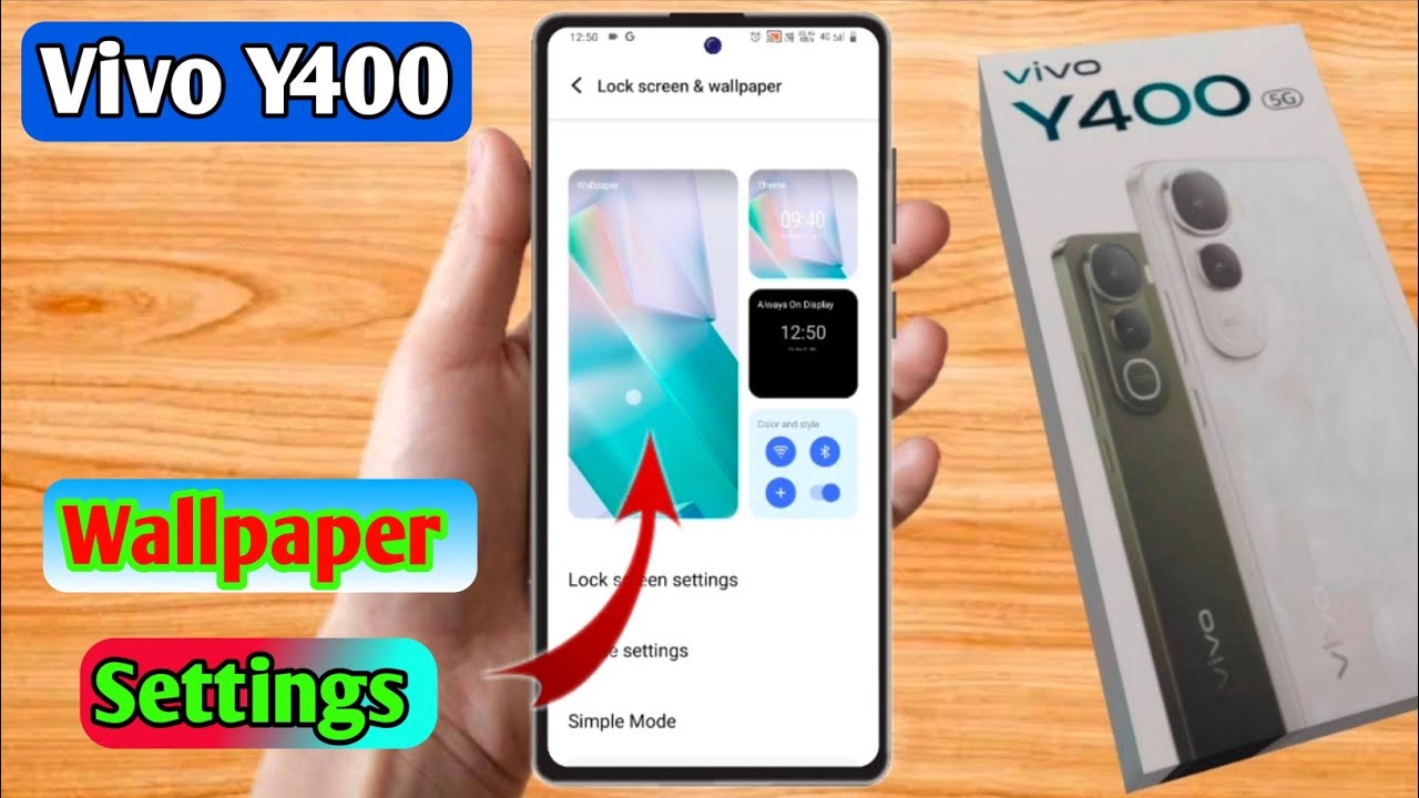 how to change lock screen wallpaper in vivo y400, vivo y400 change wallpaper 