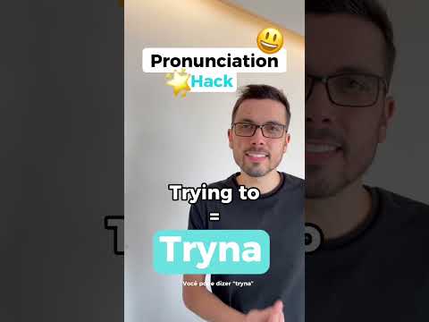 #7 Pronunciation Hack. “Tryna” 🤓📚 #englishhero #inglesfacil #inglesonline