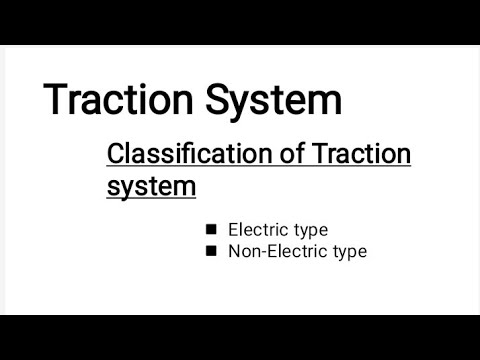 Traction System Introduction and Classification