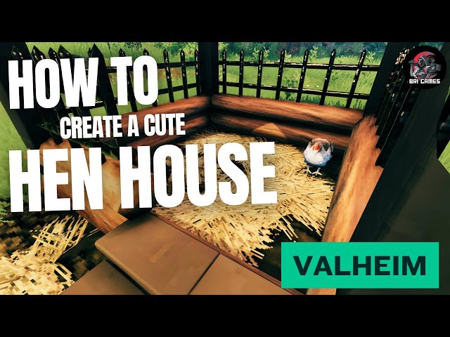 Cute Hen House (Vanilla) Valheim Build