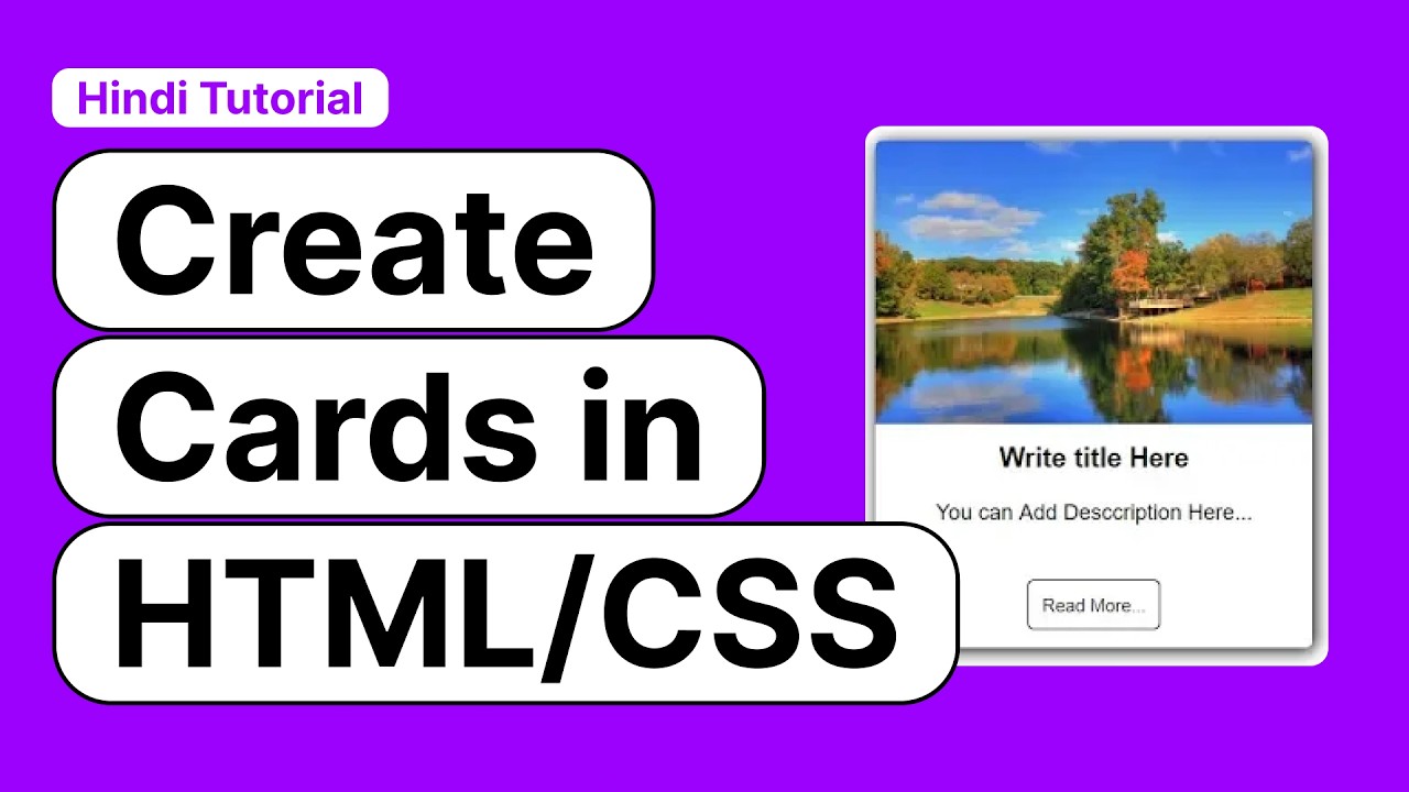 How to Create Cards Design Using HTML and CSS