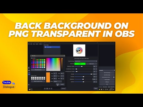 How to Back Background on PNG Transparent in OBS