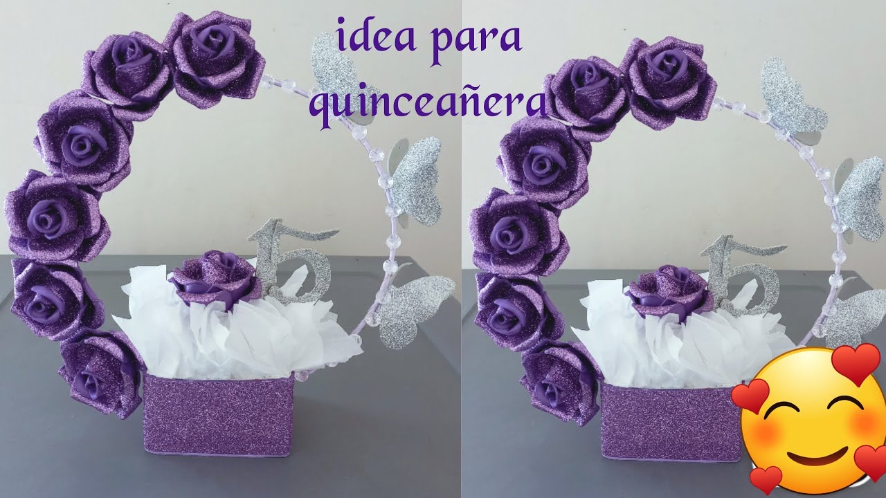 diy centro de mesa para quinceañera/diy centerpiece for quinceanera #diy #2023 #centerpieces