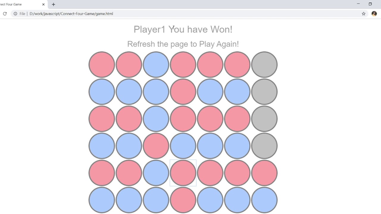 Connect Four in JavaScript with source code | Source Code & Projects
