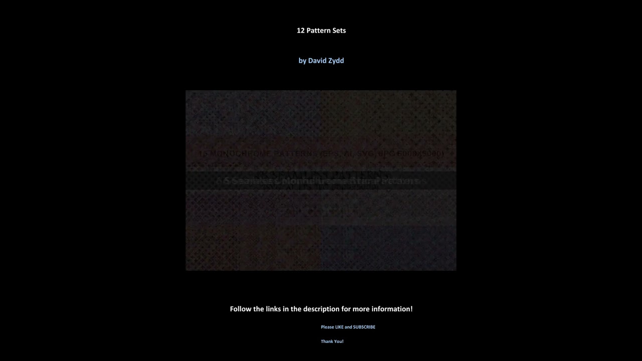 12 Pattern Sets by David Zydd