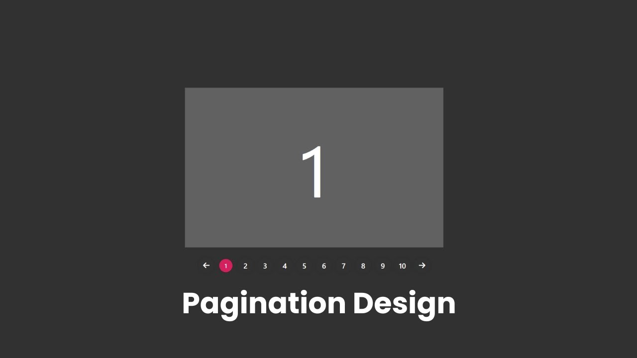 Pagination Using HTML CSS and JavaScript | Pagination Design In JavaScript