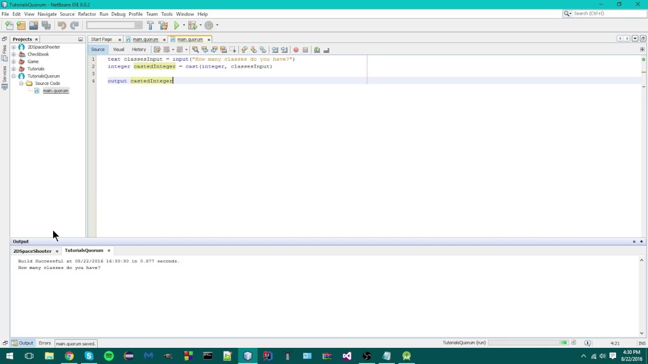 Quorum Programming Language - #6 - Casting
