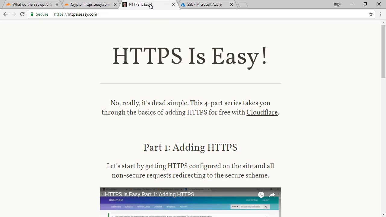 HTTPS Is Easy Part 4: Encrypting Everything