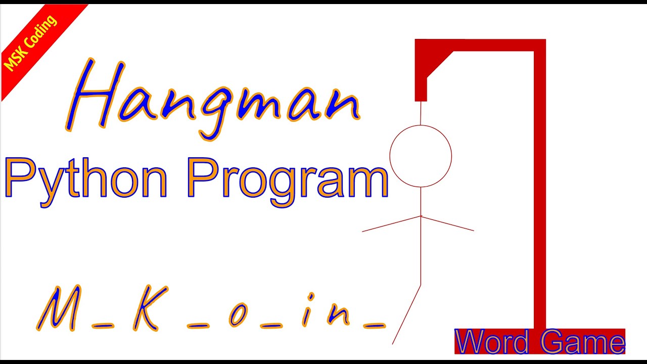 Hangman | Word Game | Python Program