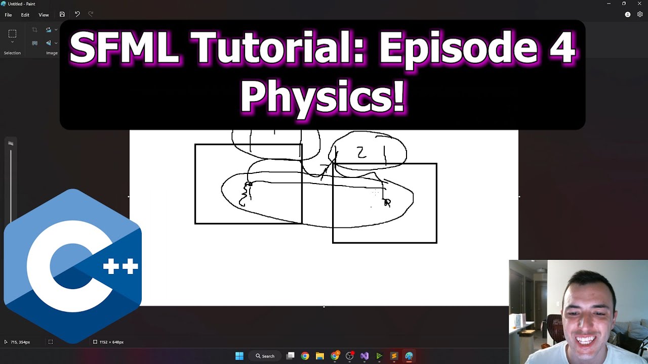 Basic Collision Coded By Github Copilot - SFML Game Tutorial - C++ - Episode 4