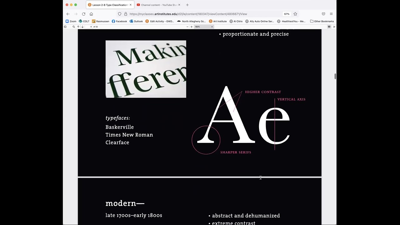 Type Classifications Overview