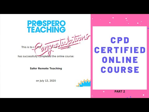 CPD CERTIFIED ONLINE COURSE | GOT THE CERTIFICATE ALREADY